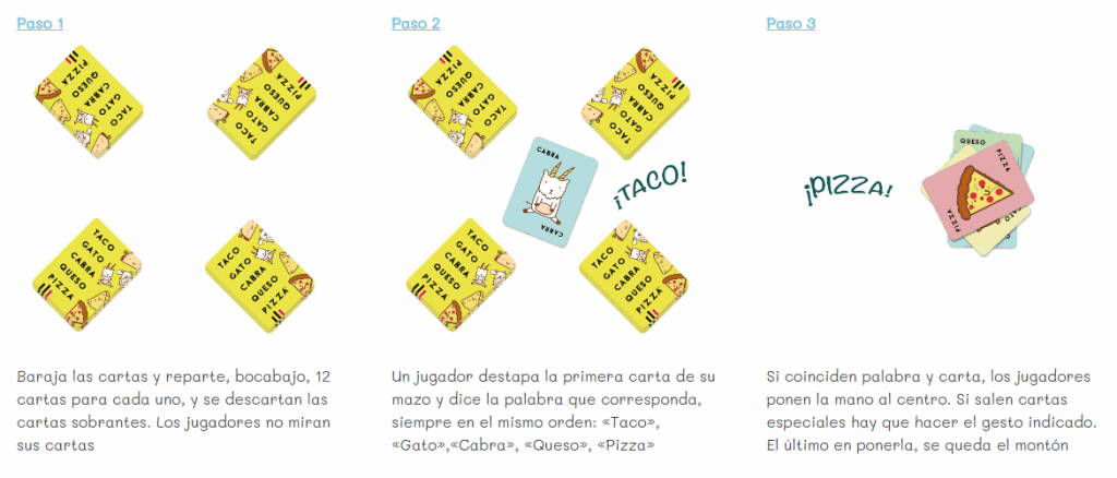Taco, gato, cabra, queso, pizza | Kinderland